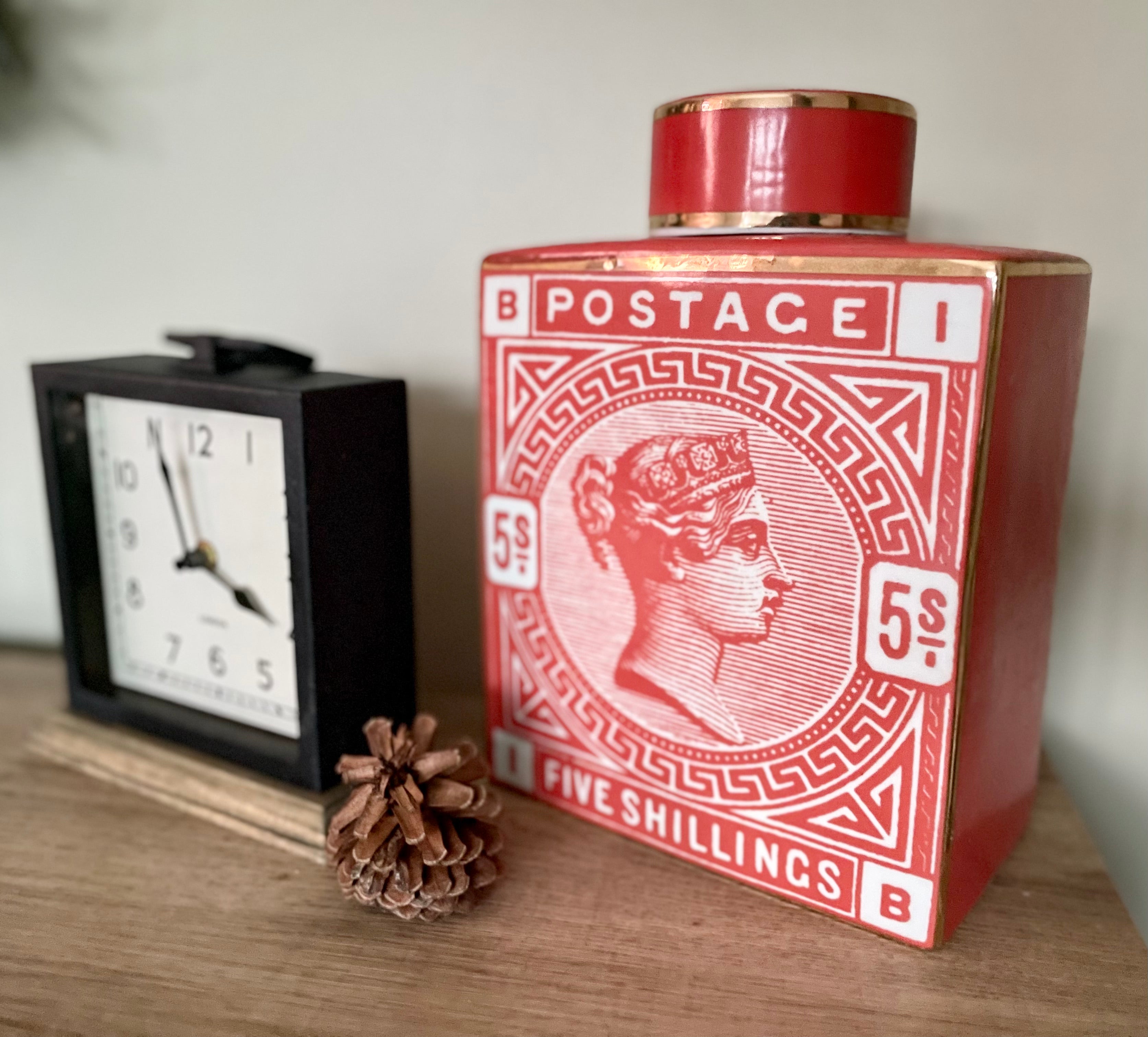 Vintage Style Postage Stamp Jar - Large - Burnt Orange – George And Brookes